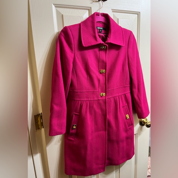 Dkny | Jackets & Coats | Dkny Pink Coat | Poshmark